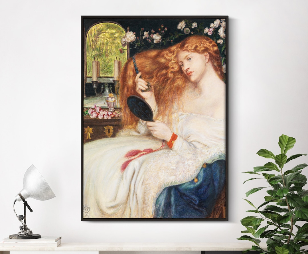 Dante Gabriel Rossetti - Lady Lilith (1867) | Vintage Antique Painting ...