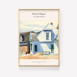 Edward Hopper - House on Pamet River | Farmhouse Decor Poster | Mid ...