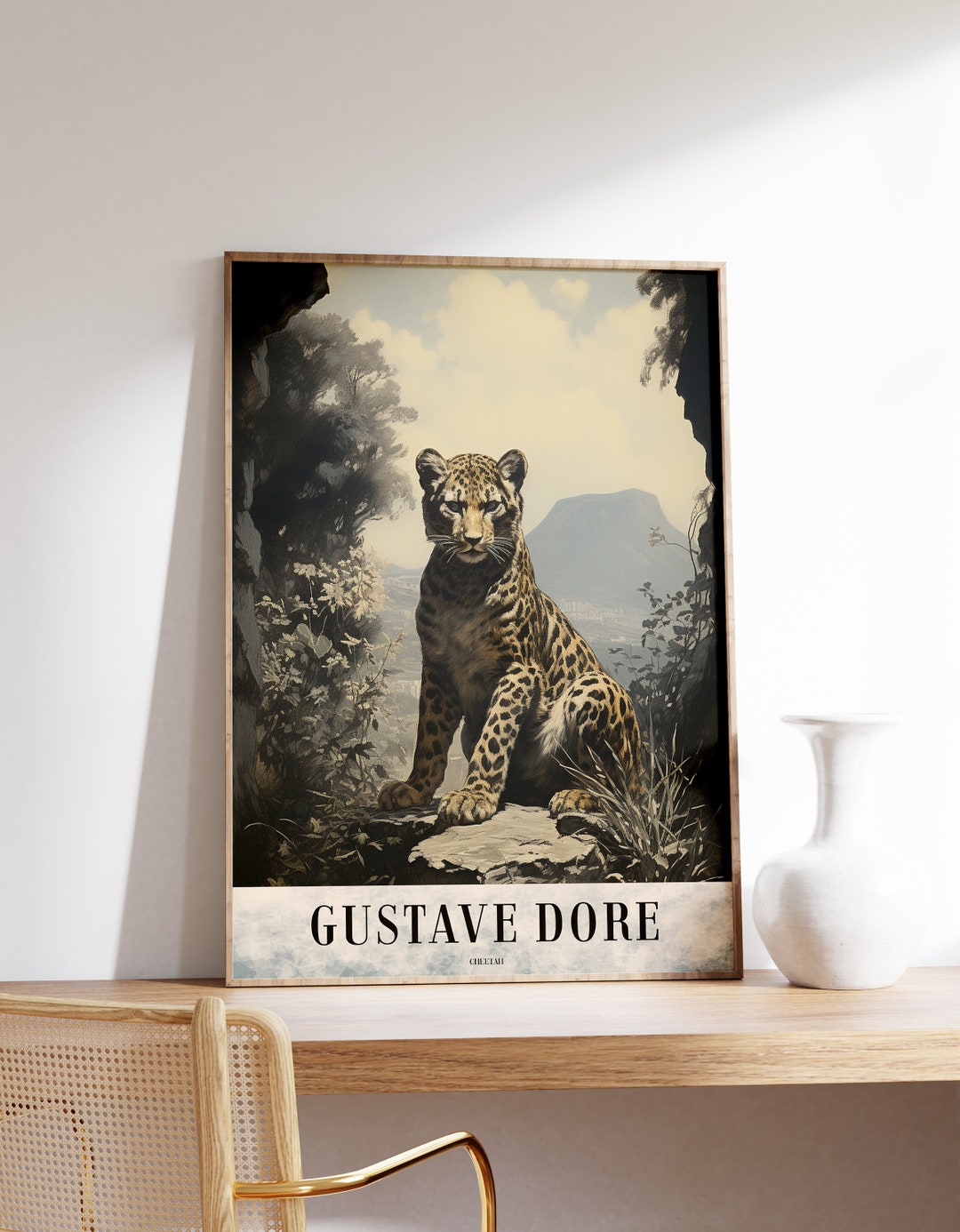 Cheetah Art | Gustave Dore | Gothic Wall Art | Aesthetic Wall Art ...