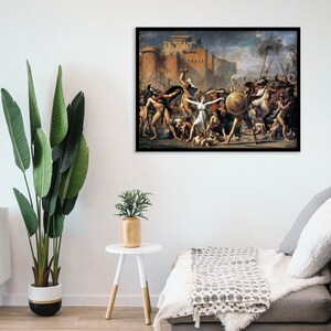 Jacques-louis David - the Intervention of the Sabine Women (1798 ...
