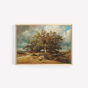 Jules Dupré - the Old Oak (1870) | Vintage Poster | Countryside ...