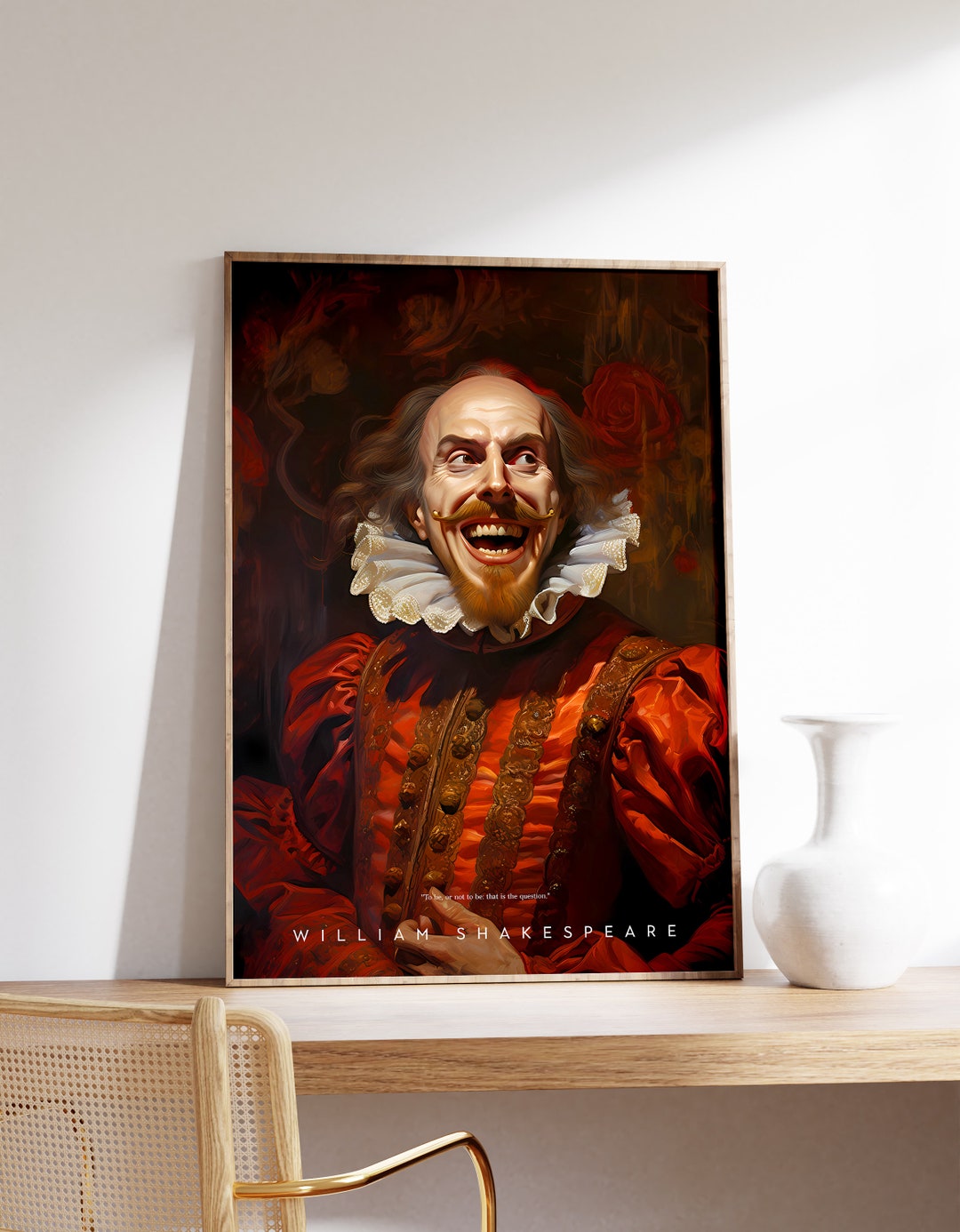 William Shakespeare Poster | Philosopher Print | Bookworm Gift | Quote ...