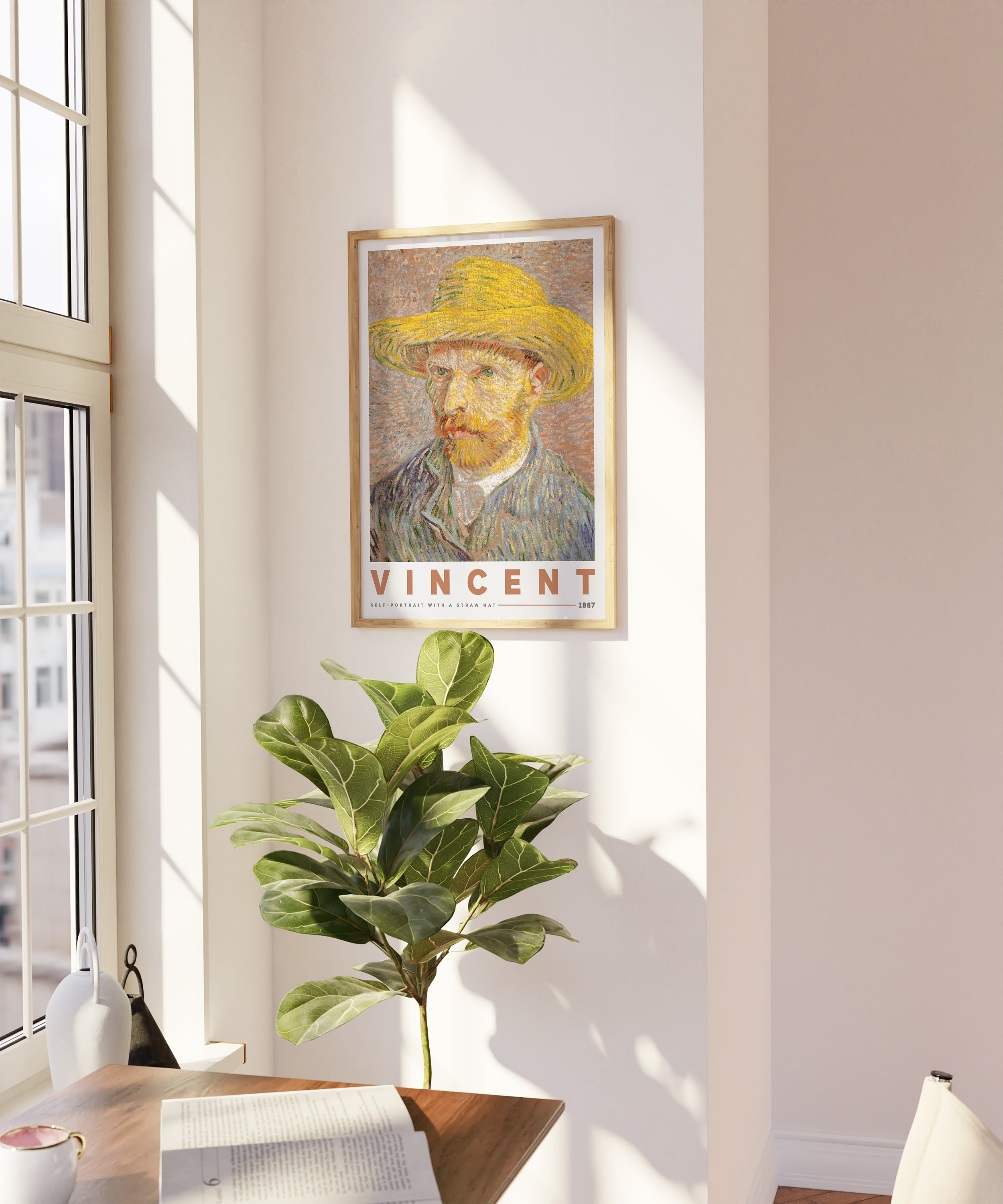 Self Portrait by Vincent Van Gogh Print | Exhibition Poster | Van Gogh ...