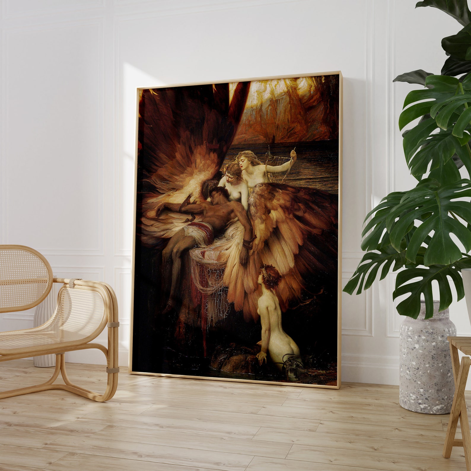 Herbert James Draper - the Lament for Icarus (1898) | Vintage Poster ...