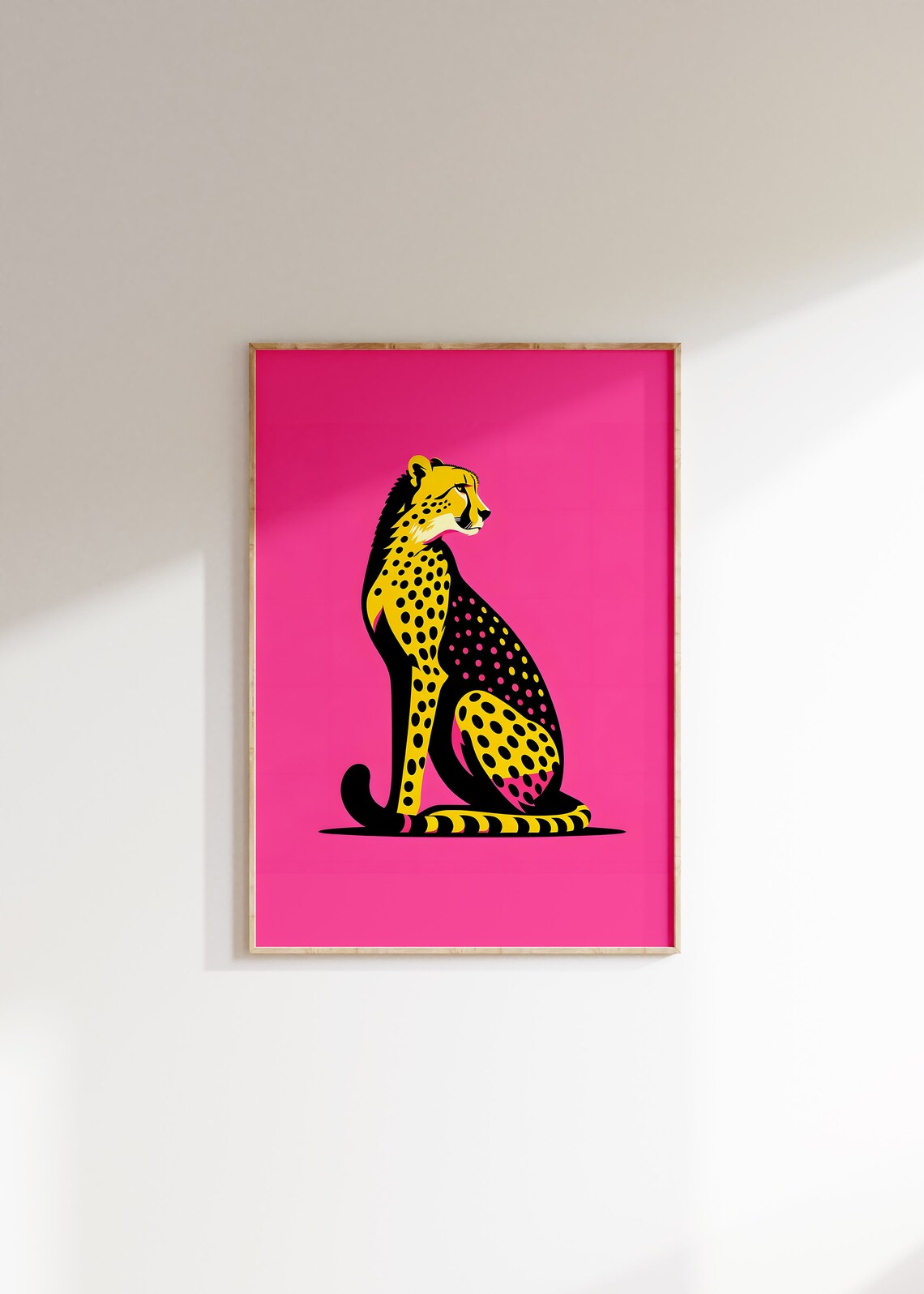 Cheetah Print, Animal Artwork, Pink Blush Wall Art, Boho Wall Art ...