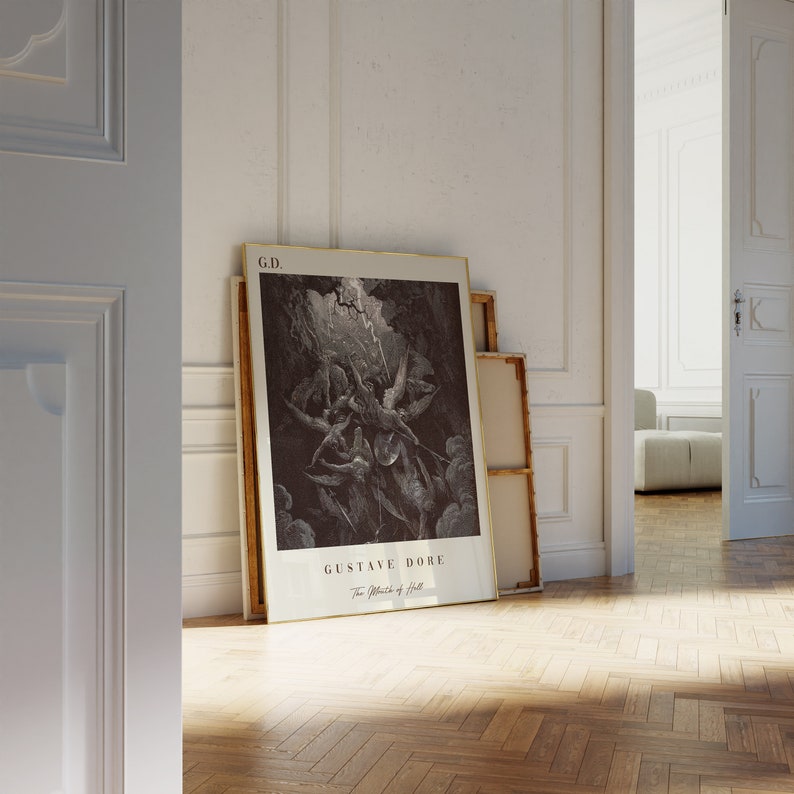 Gustave Dore Poster | the Mouth of Hell | Exhibition Poster | Hell ...