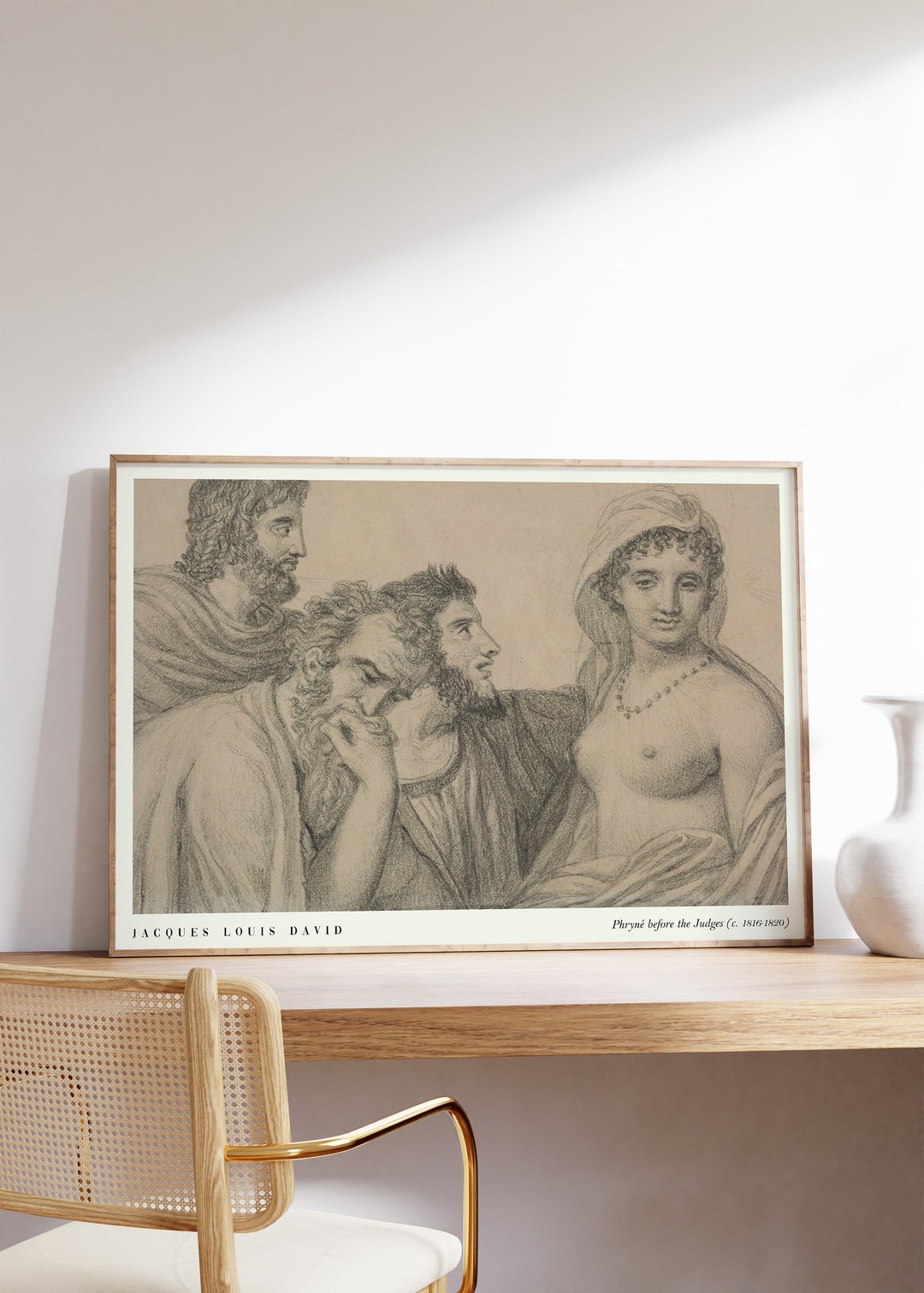 Jacques Louis David Art Print Phryné Before the Judges c. 1816-1820 ...