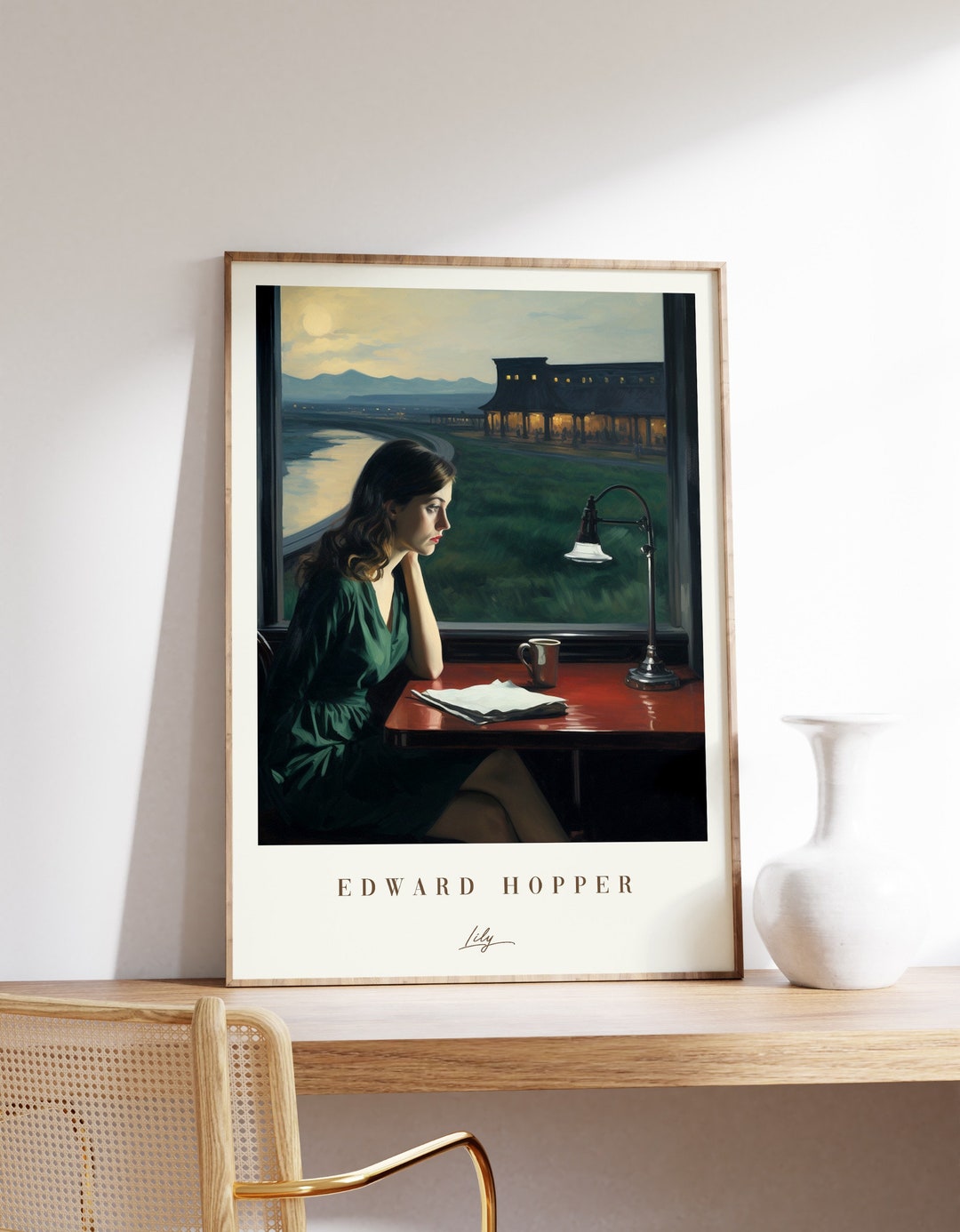 Lily Poster | Edward Hopper | Vintage Painting | Modern Wall Art ...