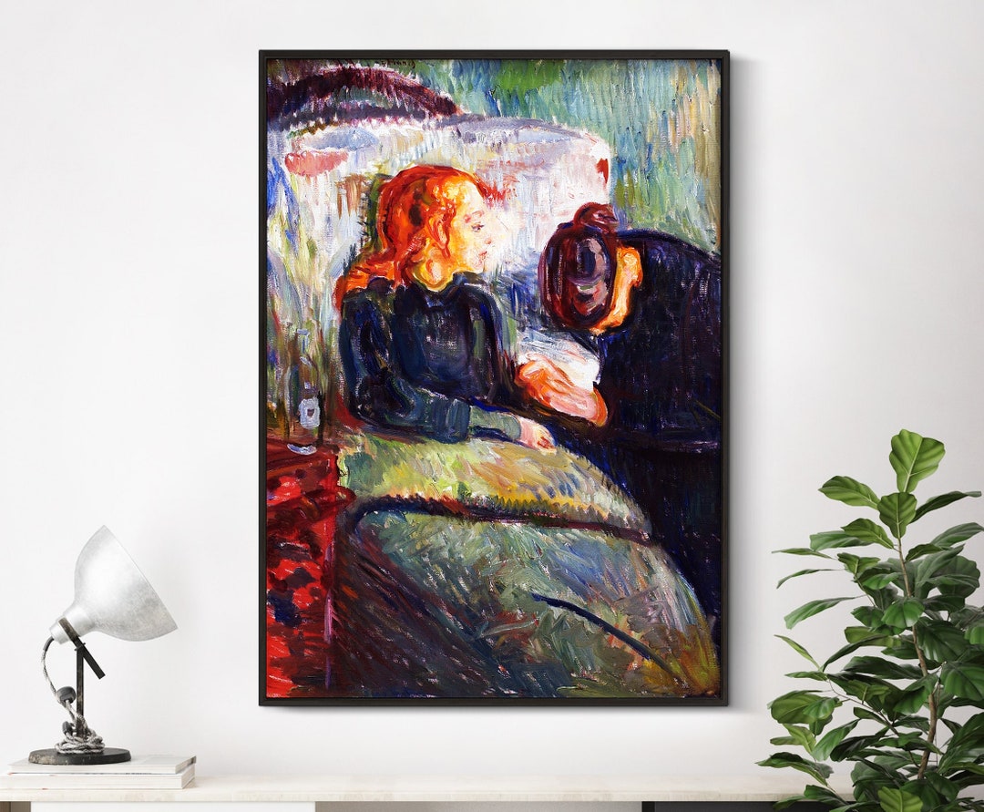 Edvard Munch - the Sick Child (1907) | Giclee Print Canvas Painting ...