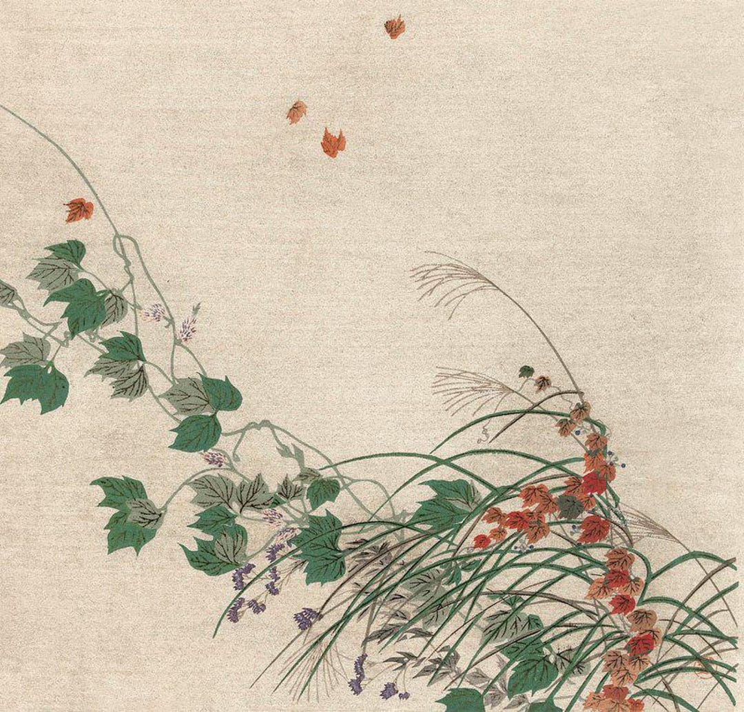 Sesshu Toyo Art | Vines and Grasses Print | Japanese Ink Wash | Antique ...