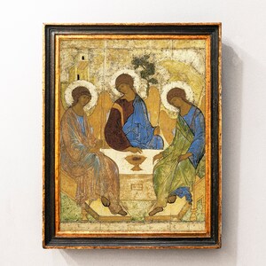 Andrei Rublev Trinity Three Icons 1425 Classic Painting Photo Poster ...