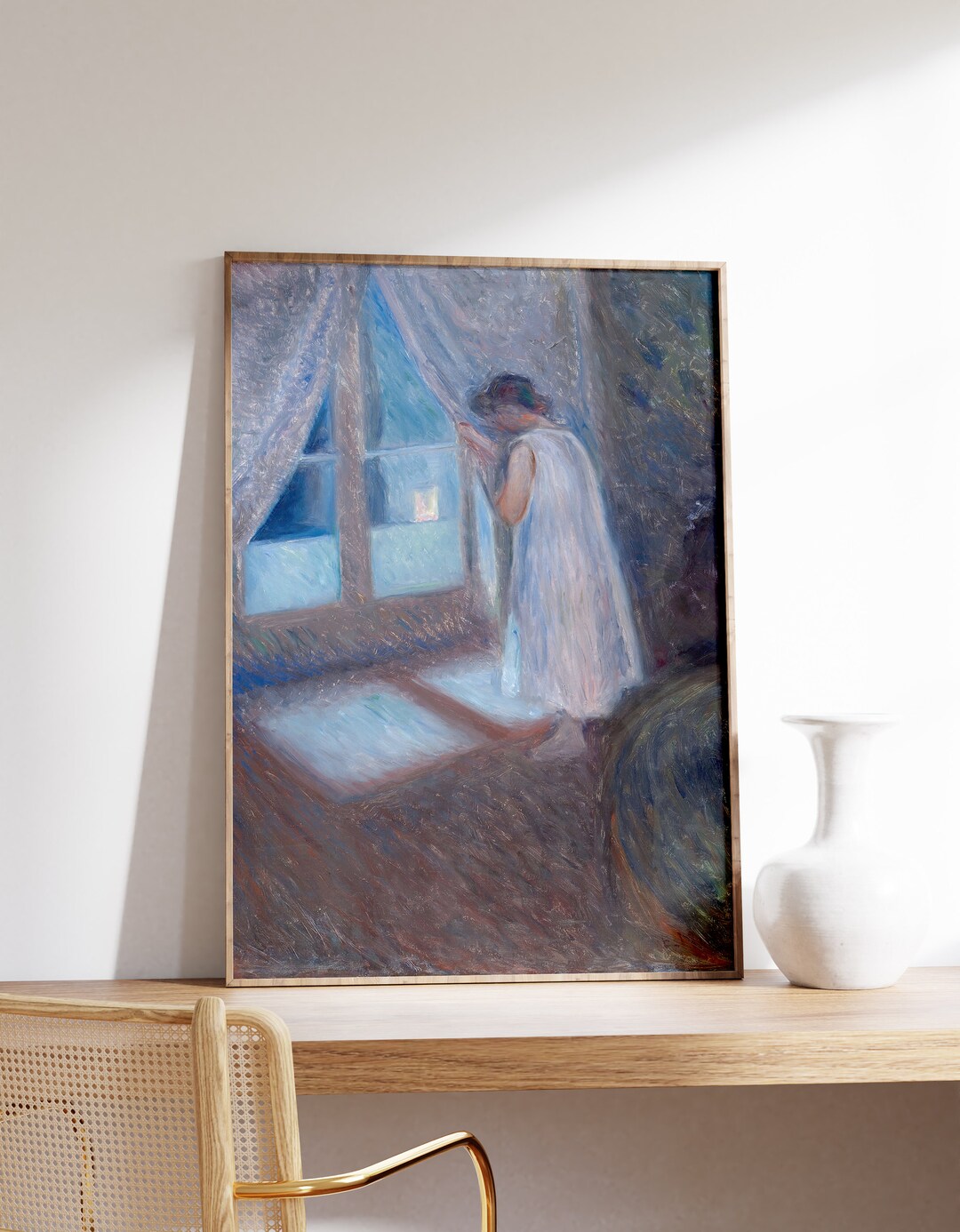 Edvard Munch Prints | the Girl by the Window (1893) | Vintage Painting ...