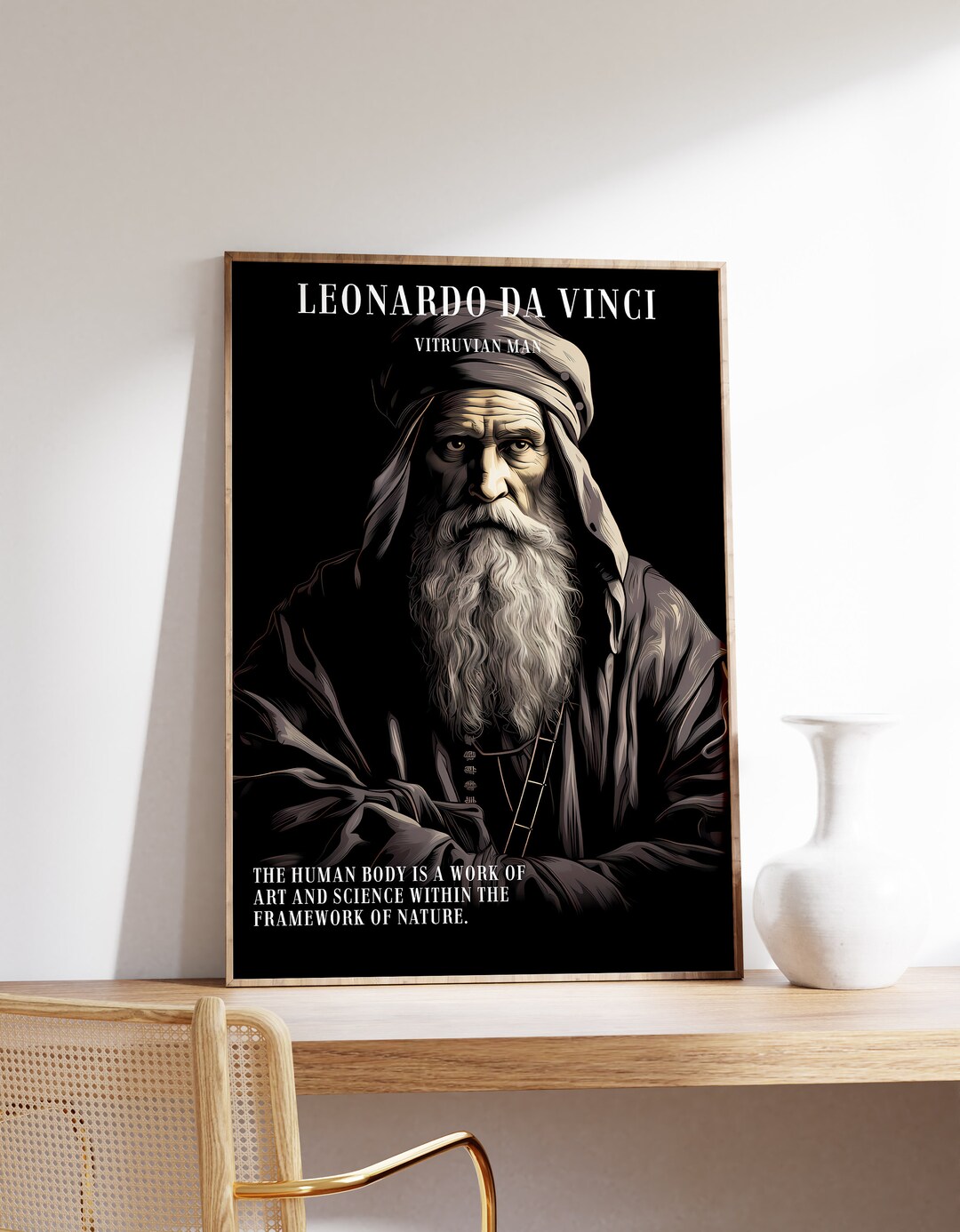 Leonardo Da Vinci Print | Leonardo Da Vinci | Vintage Wall Art ...