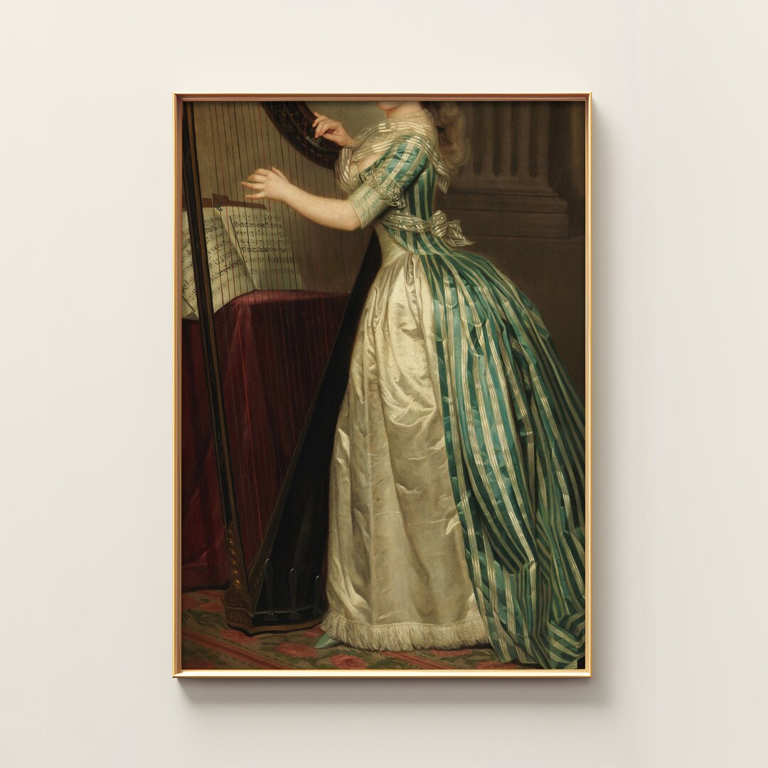 Altered Art Portrait | Rococo Wall Art | Vintage Dipped Oil Painting ...