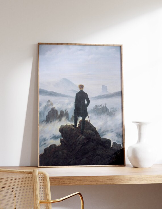 Wanderer Above The Sea Of Fog Framed Print