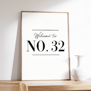 Personalized House Number Print | New Home Gift | Custom House Number ...