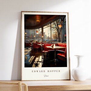 Edward Hopper Print | Exhibition Poster | Mid Century Modern ...