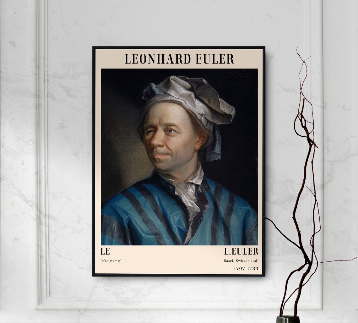 Leonhard Euler Poster Modern Art Print Photo Gift Quote | Etsy