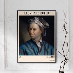 Leonhard Euler Poster - Modern Art Print Photo Gift Quote Museum ...