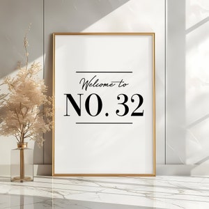 Personalized House Number Print | New Home Gift | Custom House Number ...