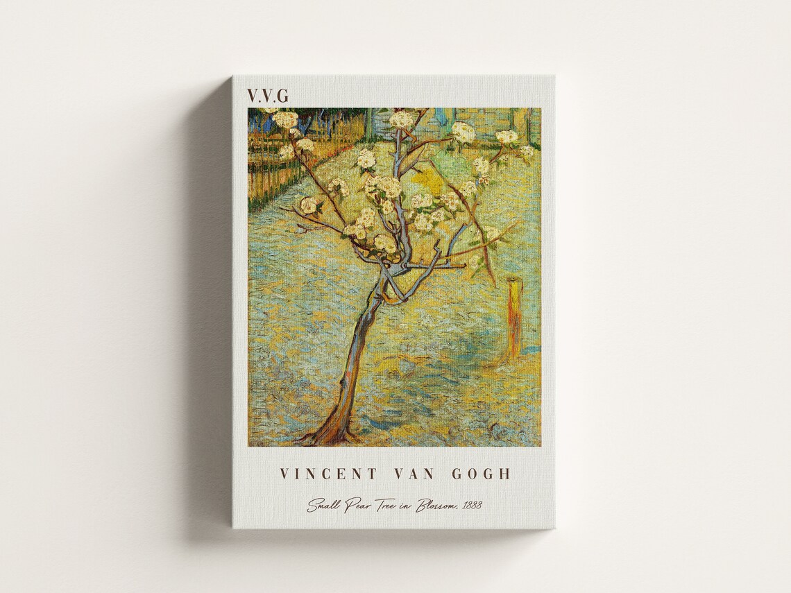 Van Gogh Poster | Small Pear Tree in Blossom | Exhibition Poster ...