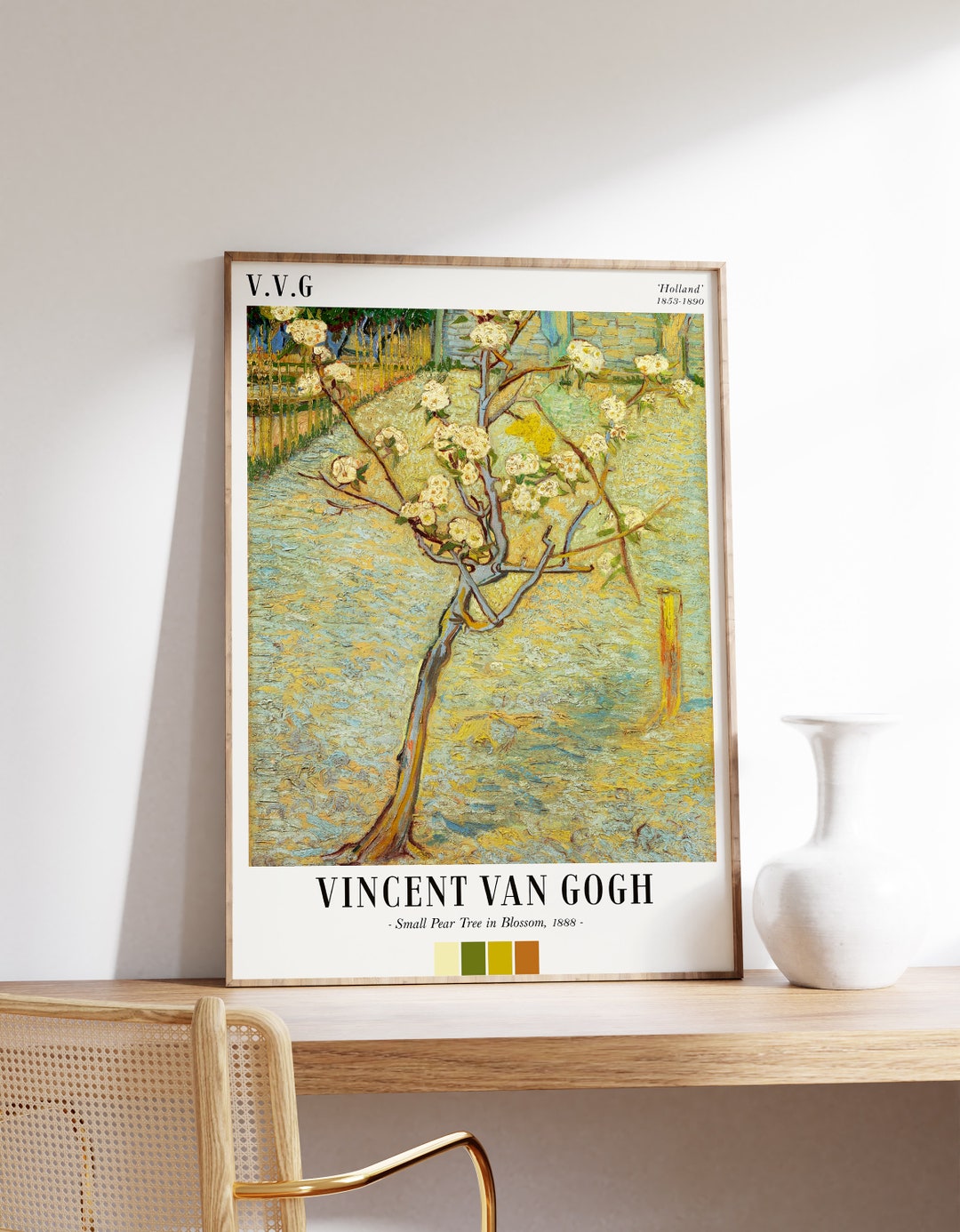 Van Gogh Poster | Small Pear Tree in Blossom | Exhibition Poster ...