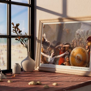 Jacques Louis David Art Print | the Intervention of the Sabine Women ...