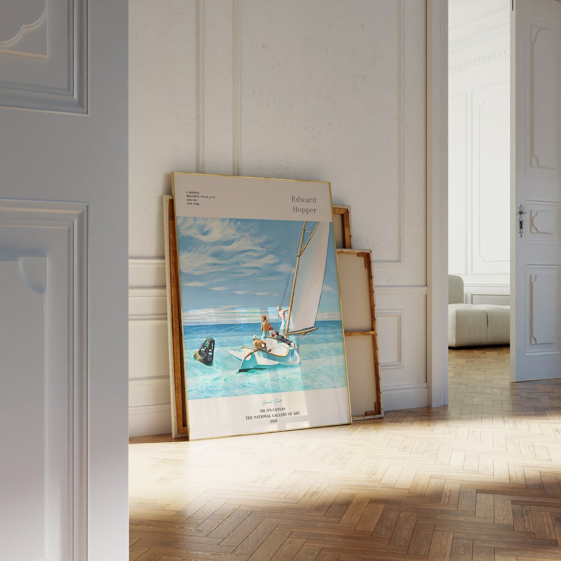 Edward Hopper - Ground Swell | Ocean Poster | Sea Lover Gift Painting ...