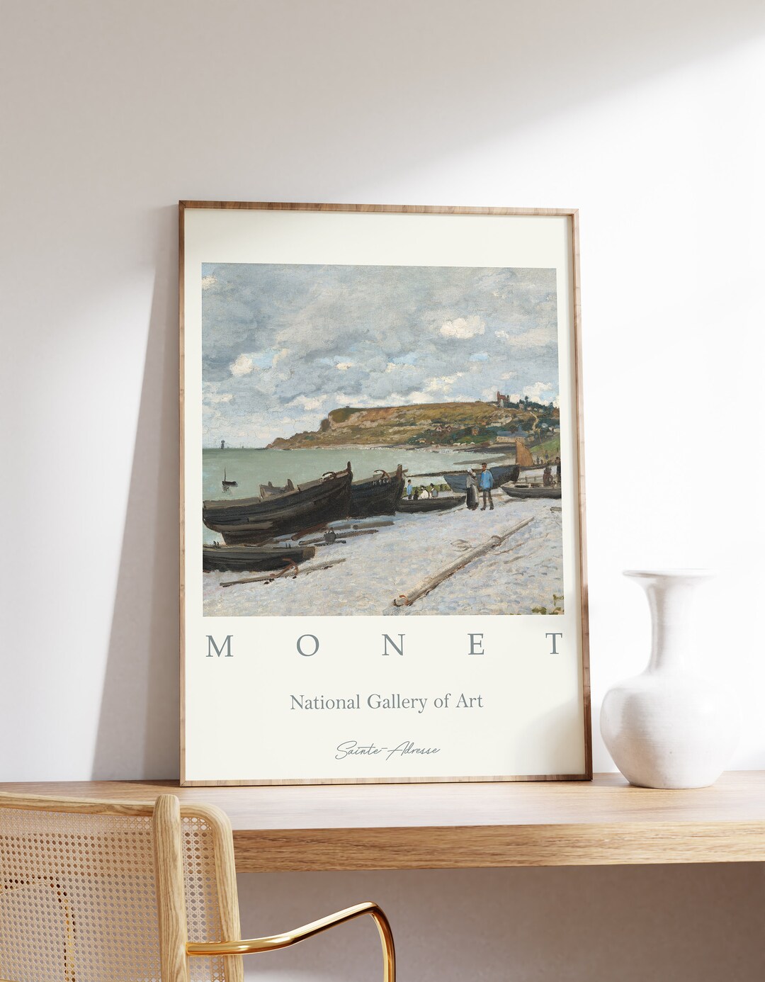 Claude Monet Wall Art | Exhibition Poster | Antique Famous Retro Ocean ...