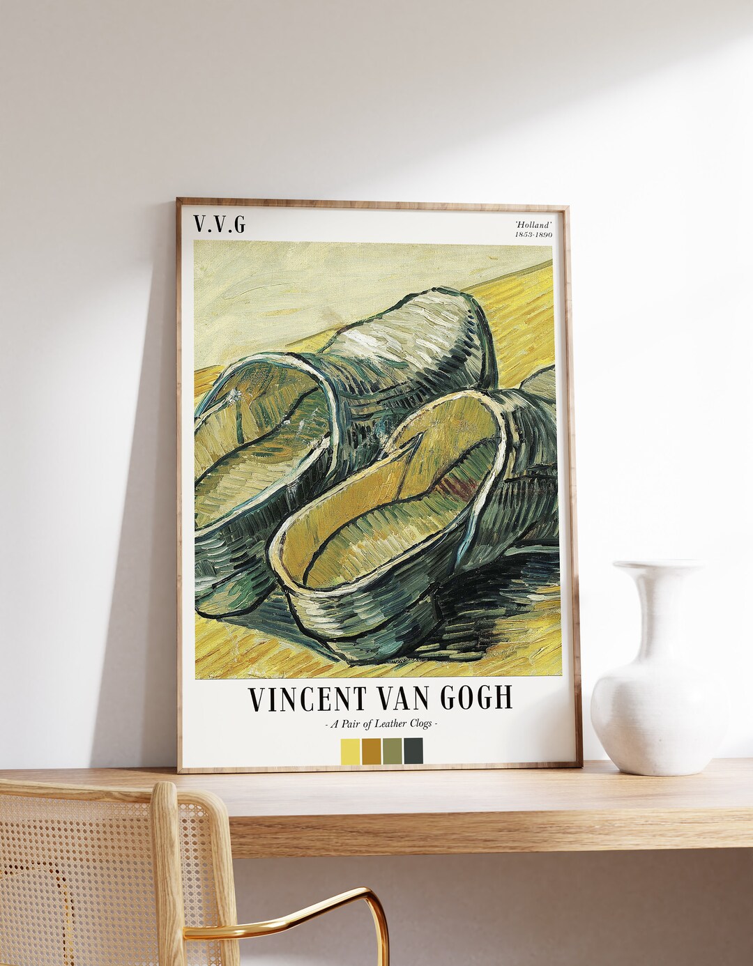 Van Gogh Poster | A Pair of Leather Clogs | Exhibition Poster | Van ...