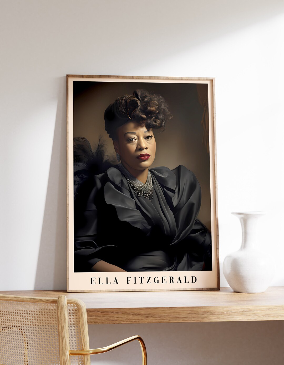 Ella Fitzgerald | Ella Fitzgerald Poster | Vintage Art | Antique Decor ...