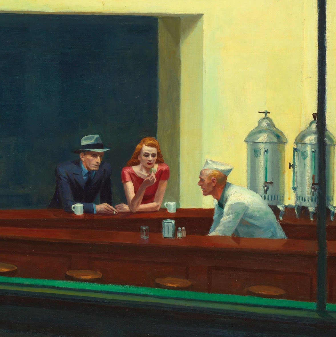 Edward Hopper Art Poster Nighthawks Gentleman Poster - Etsy