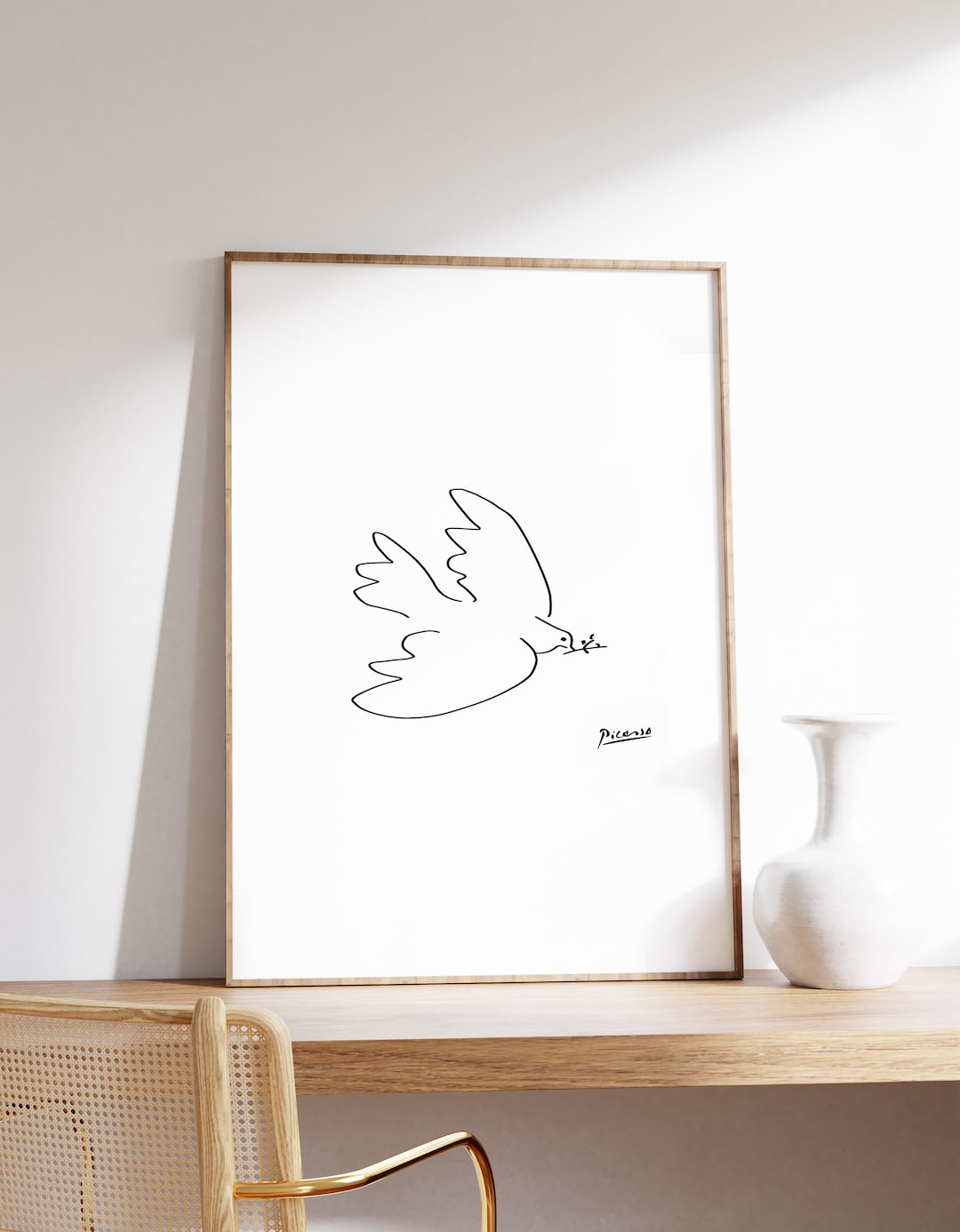 Picasso Bird Line Art Print | Pablo Picasso Print | Minimalist Line Art ...