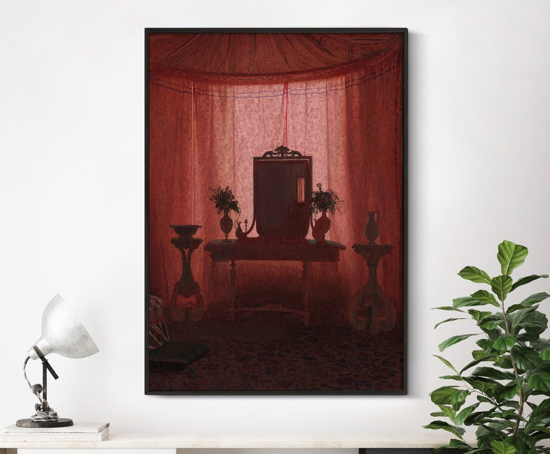 Johan Vilhelm Gertner - A Bedroom in Bernstorff Palace Near Copenhagen ...