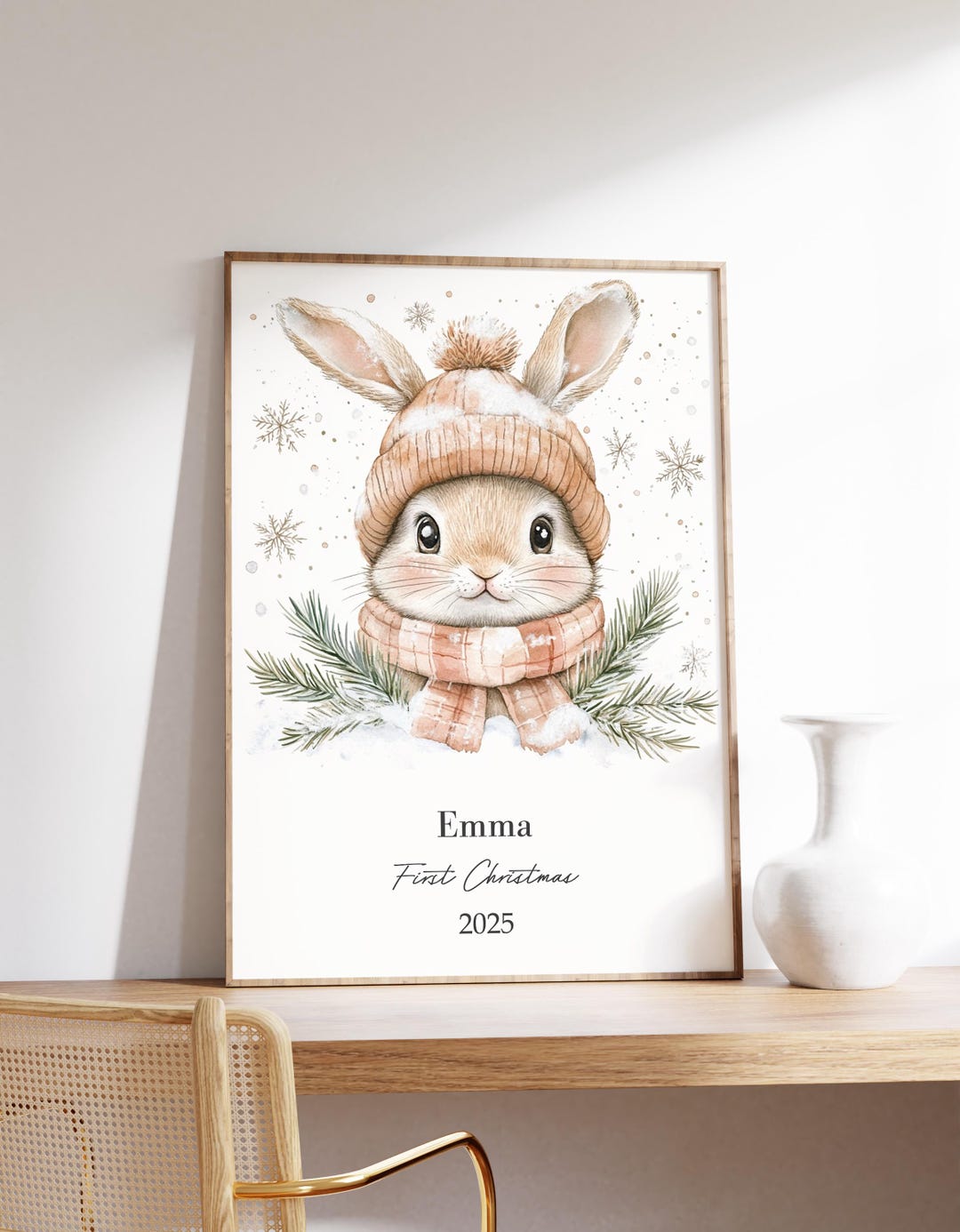 Baby's First Christmas Poster | Personalized Newborn Print | Custom ...