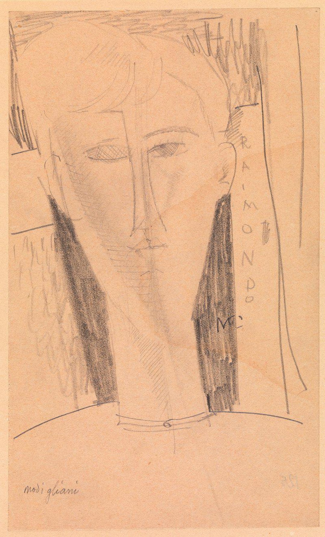 Amedeo Modigliani Portrait | Raimondo Portrait Print | Vintage Painting ...