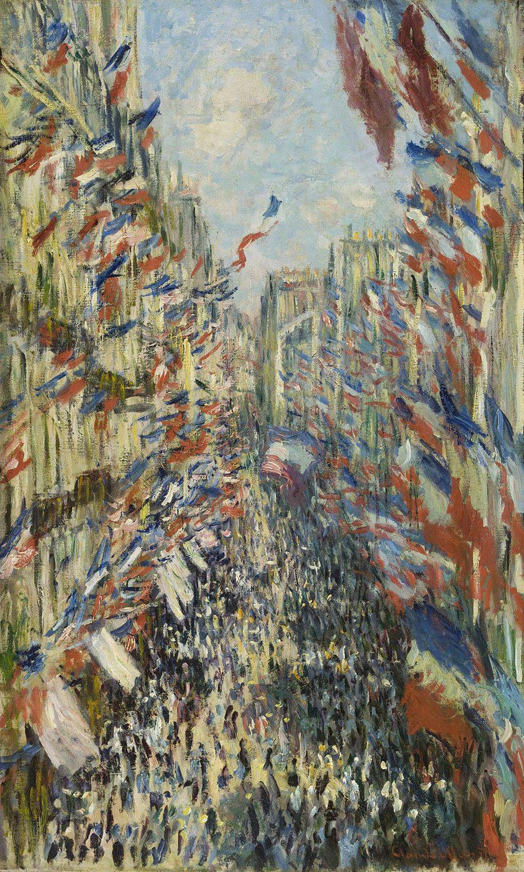 Claude Monet Art | Rue Montorgueil Scene | Vintage City Print | Paris ...