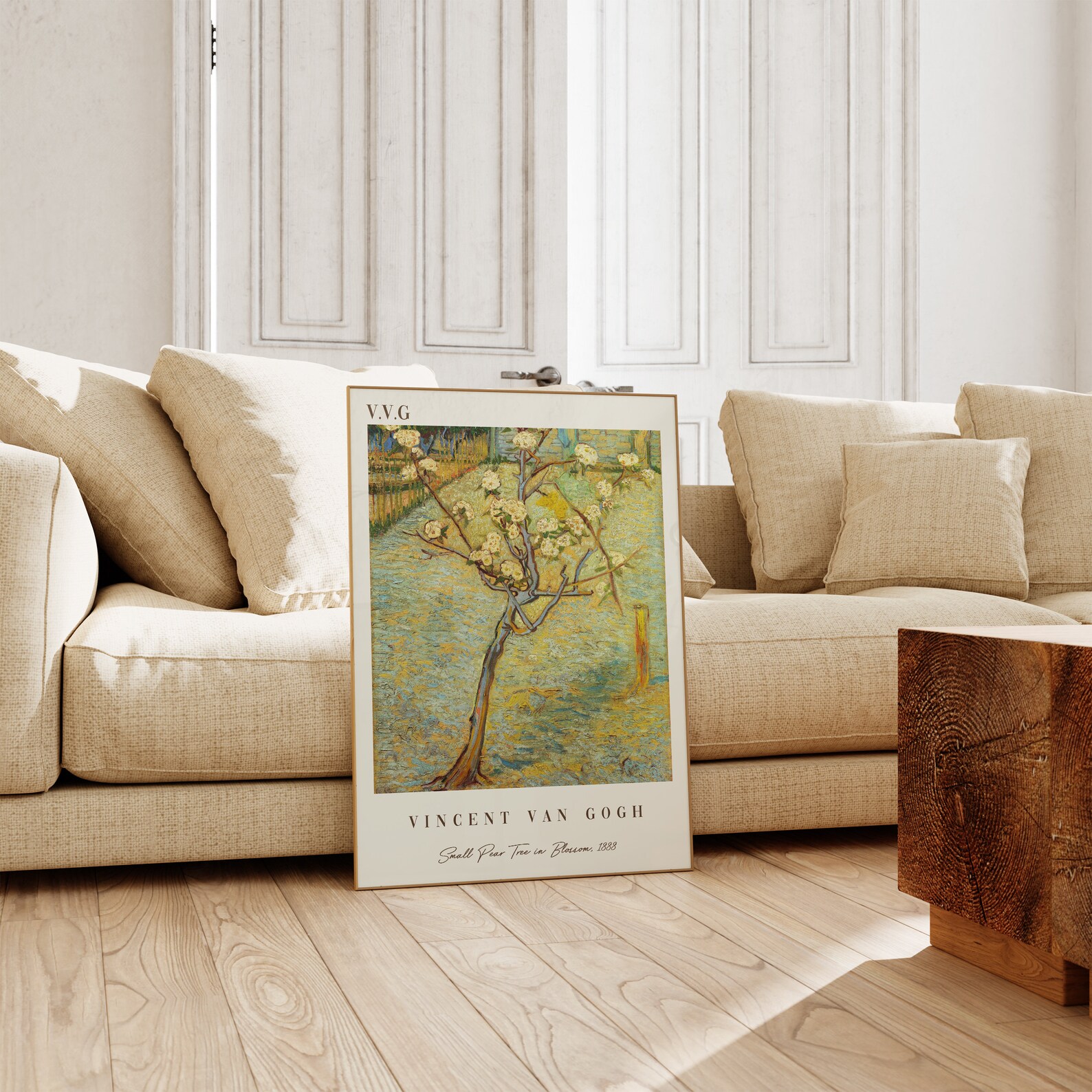 Van Gogh Poster | Small Pear Tree in Blossom | Exhibition Poster ...