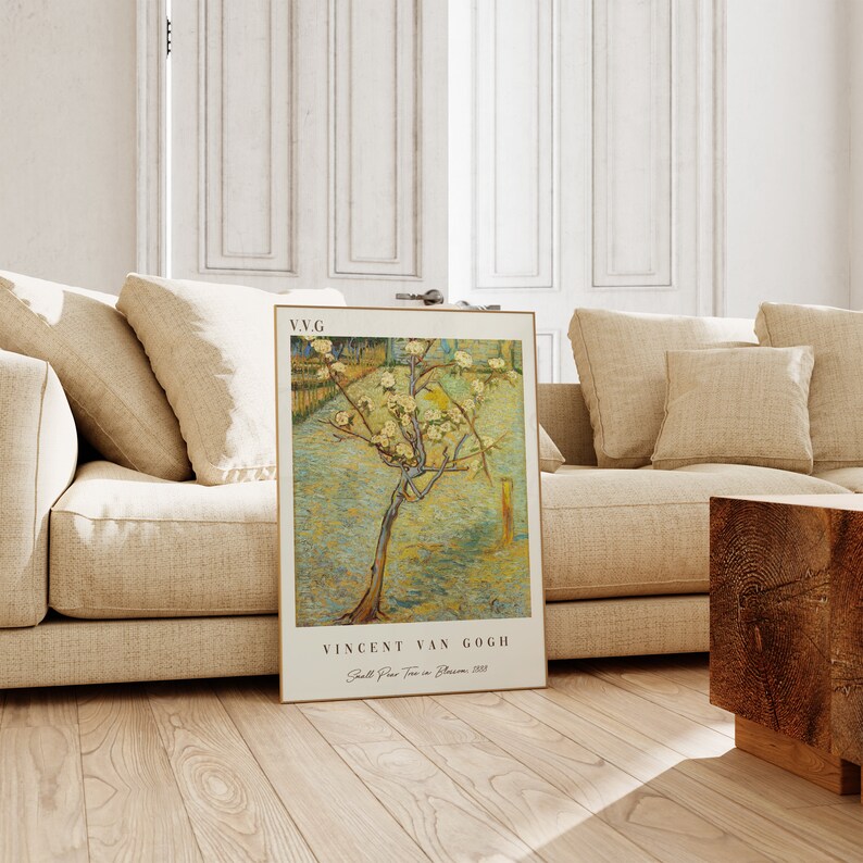 Van Gogh Poster | Small Pear Tree in Blossom | Exhibition Poster ...