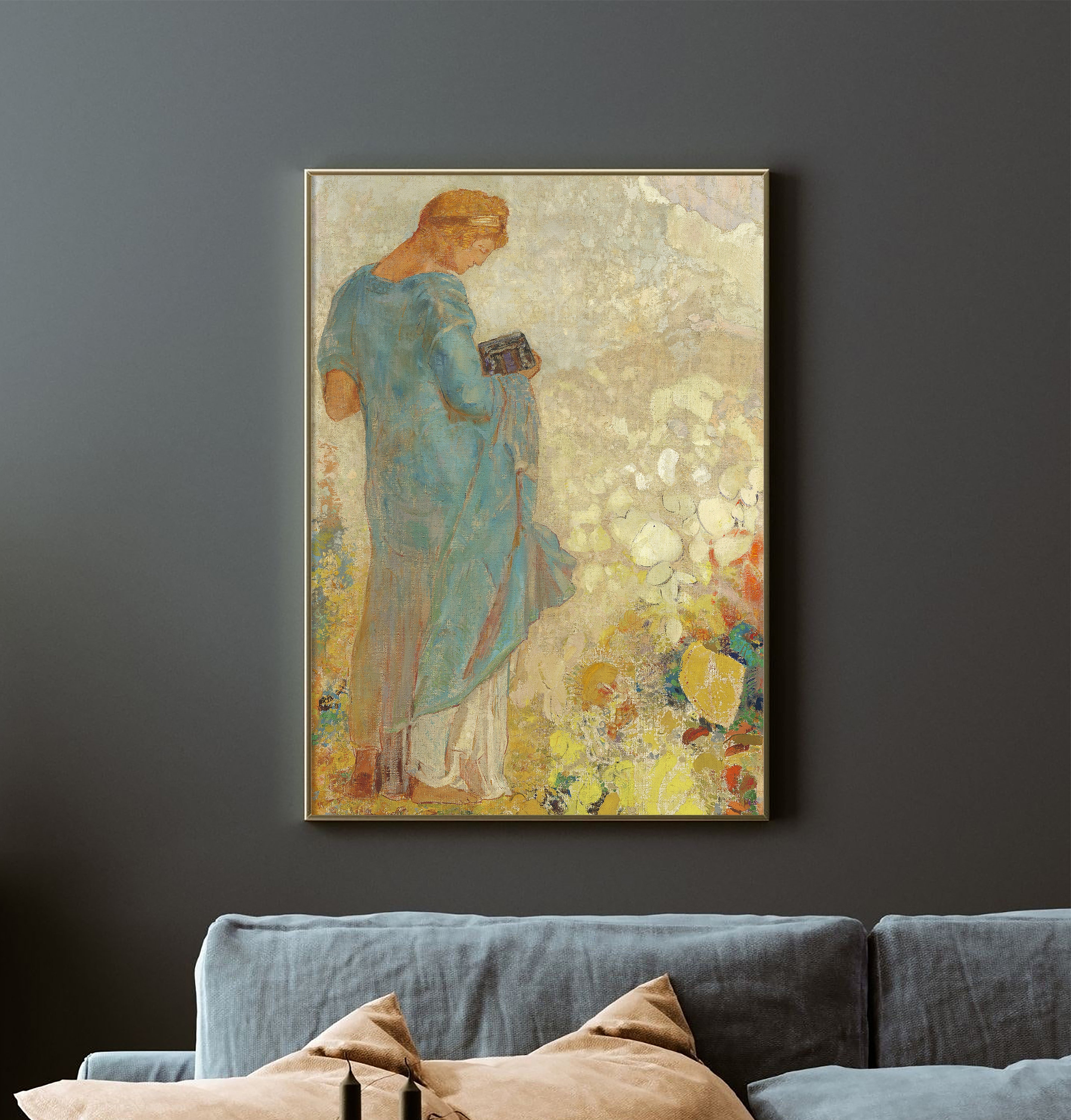 Odilon Redon Pandora 1910 Vintage Portrait Oil Painting - Etsy