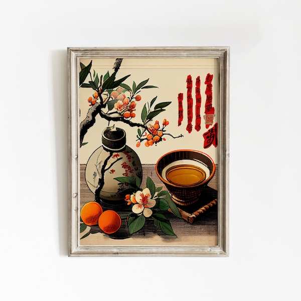 Japanese Still Life Poster - Etsy