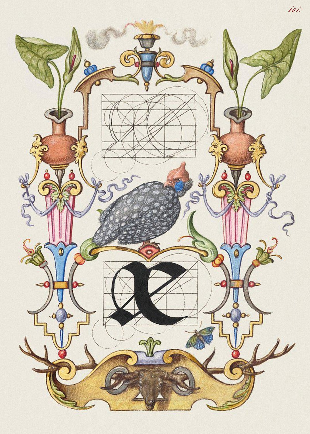 Figurative Alphabet | Vintage Print | Art Print | Typography Print ...