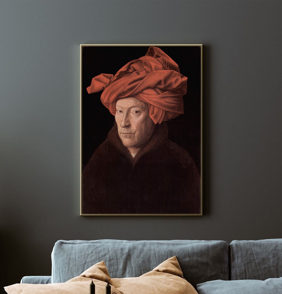 Jan Van Eyck - Portrait of a Man in Turban / Possible Self-portrait ...