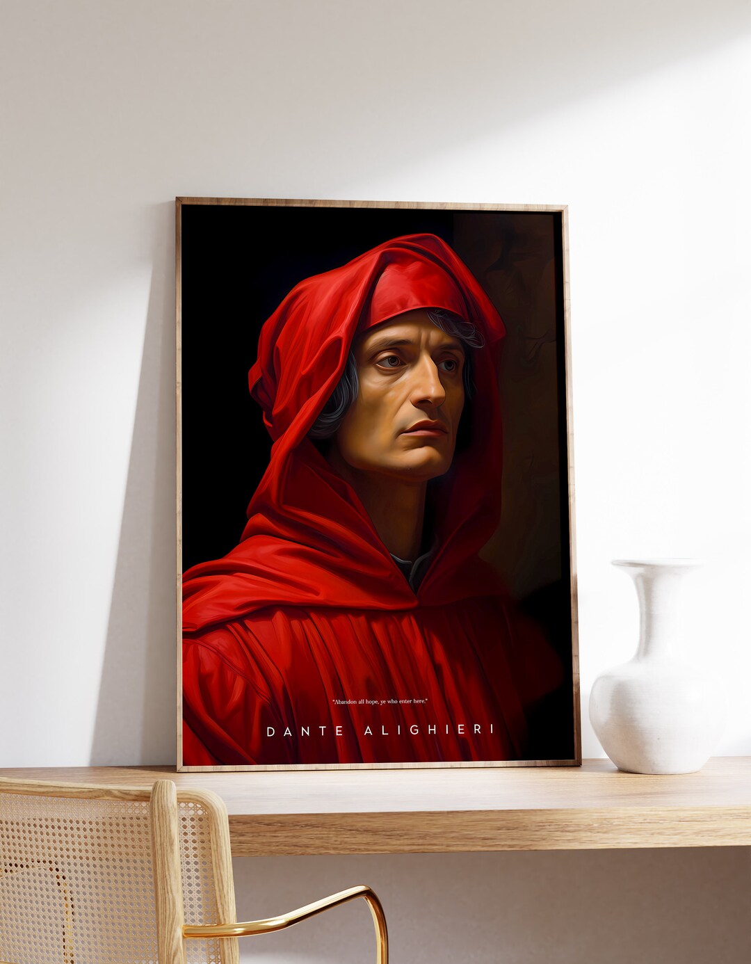 Dante Alighieri Poster | Philosopher Print | Bookworm Gift | Quote ...