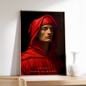 Dante Alighieri Poster | Philosopher Print | Bookworm Gift | Quote ...