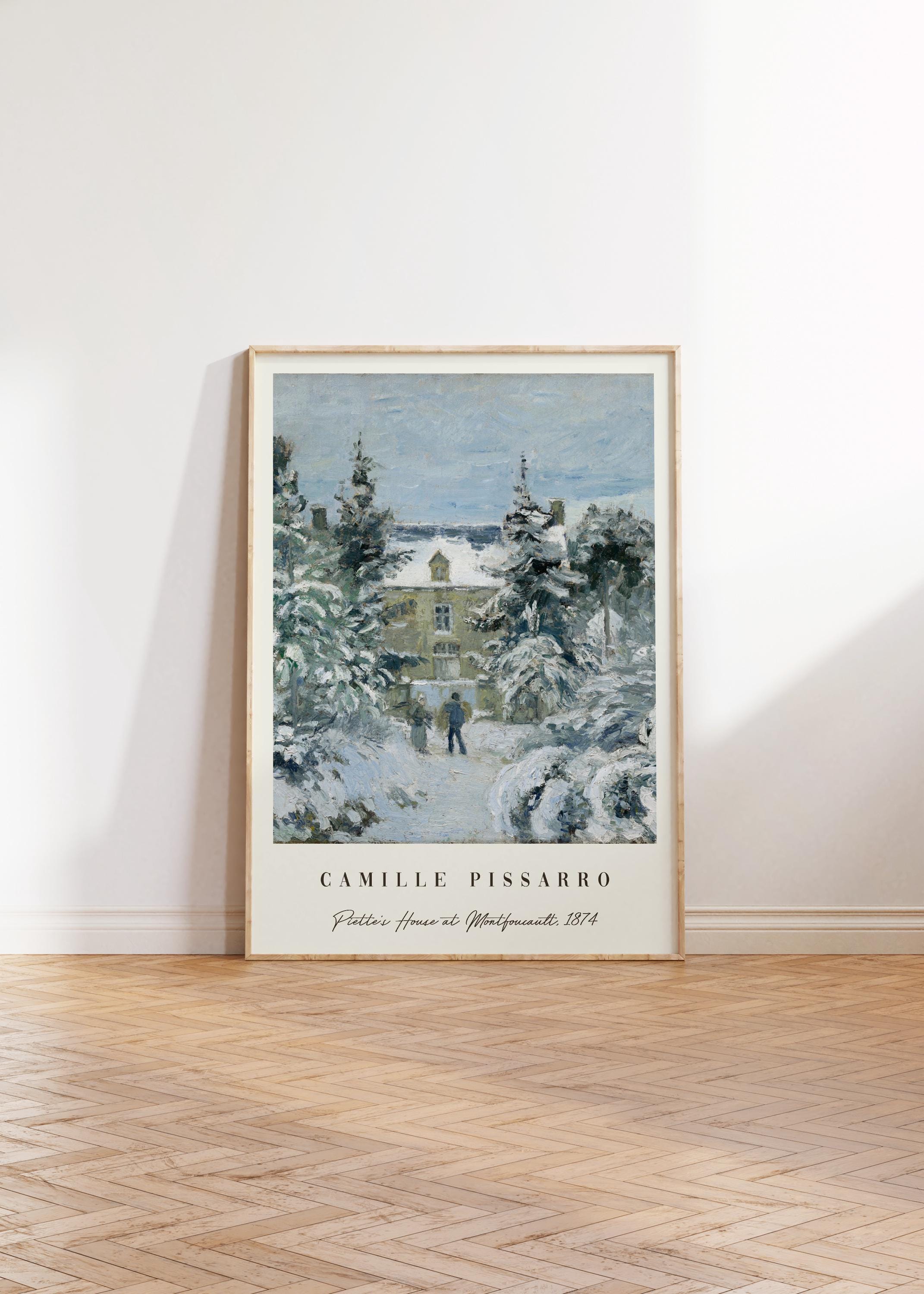 Piette's House at Montfoucault | Camille Pissarro | Vintage Painting ...