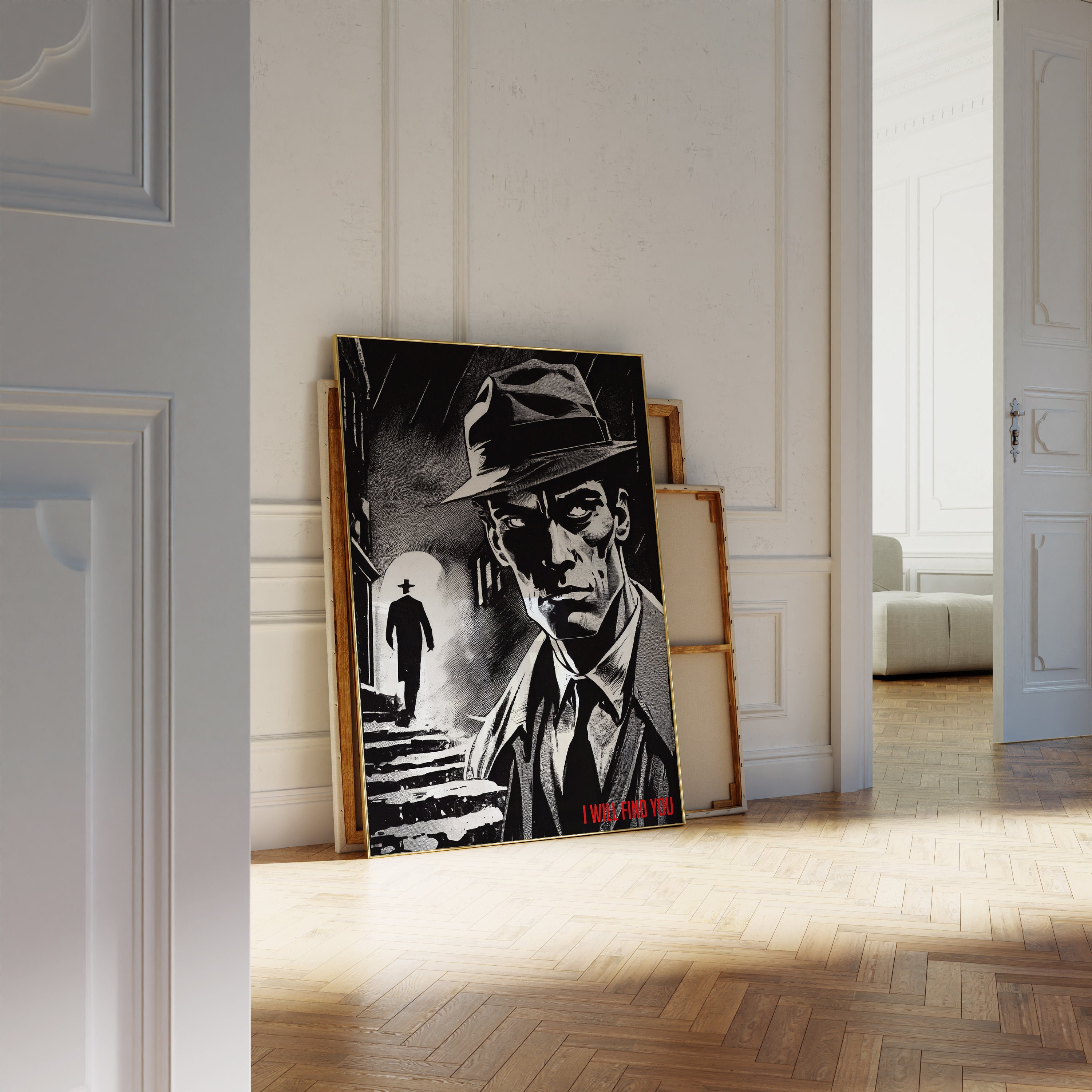 Comic Art Poster | Comic Art Print | Comic Wall Art | Mystery Man Print ...