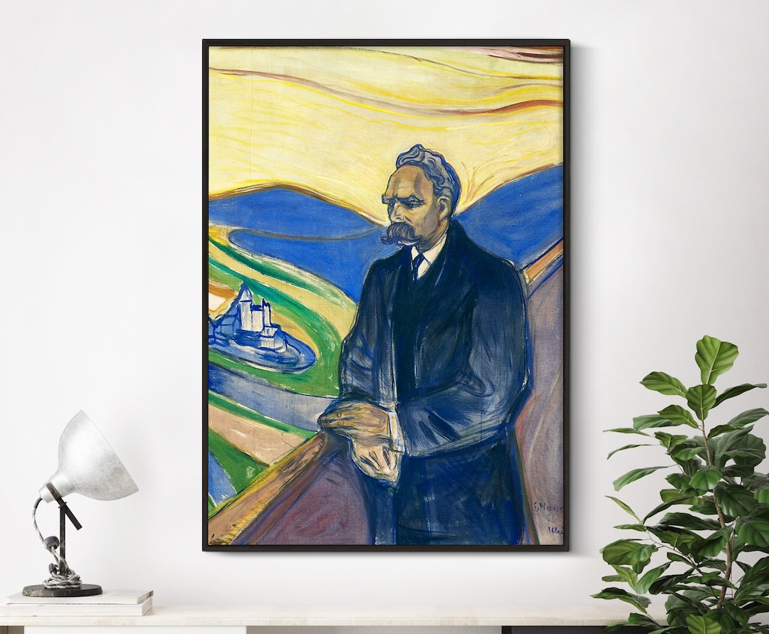 Edvard Munch - Friedrich Nietzsche Portrait (1906) | Canvas Print ...