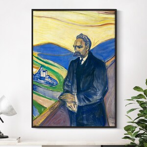 Edvard Munch - Friedrich Nietzsche Portrait (1906) | Canvas Print ...