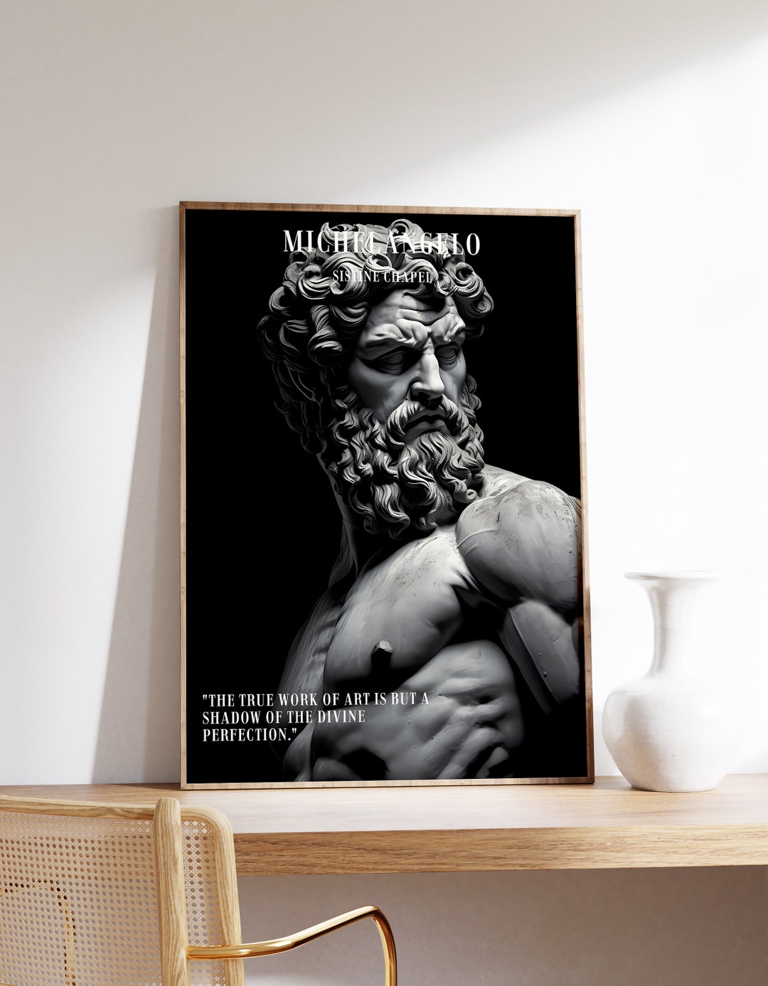 Michelangelo Print | Michelangelo | Vintage Wall Art | Vintage Poster ...